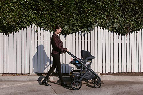 Vista V2 Stroller -Stella (Grey Brushed mélange/Silver/Chestnut Leather) + MESA Infant Car Seat - Jake (Black)