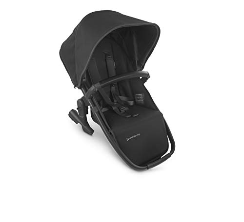 UPPAbaby Vista V2 Stroller - Jake (Black/Carbon/Black Leather) + Upper Adapter + RumbleSeat V2- Jake (Black/Carbon/Black Leather)