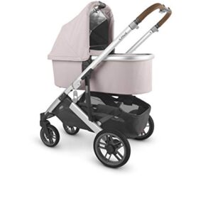 UPPAbaby Cruz V2 Stroller - Alice (Dusty Pink/Silver/Saddle Leather) + Bassinet - Alice (Dusty Pink/Silver)