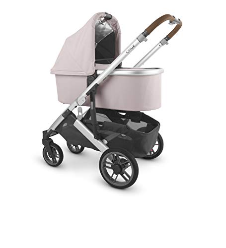 UPPAbaby Cruz V2 Stroller - Alice (Dusty Pink/Silver/Saddle Leather) + Bassinet - Alice (Dusty Pink/Silver)