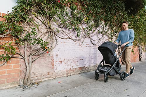 Cruz V2 Stroller - Jake (Charcoal/Carbon/Black Leather) + MESA V2 Infant Car Seat - Jake (Charcoal)