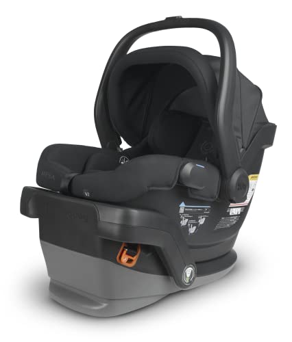 Cruz V2 Stroller - Jake (Charcoal/Carbon/Black Leather) + MESA V2 Infant Car Seat - Jake (Charcoal)