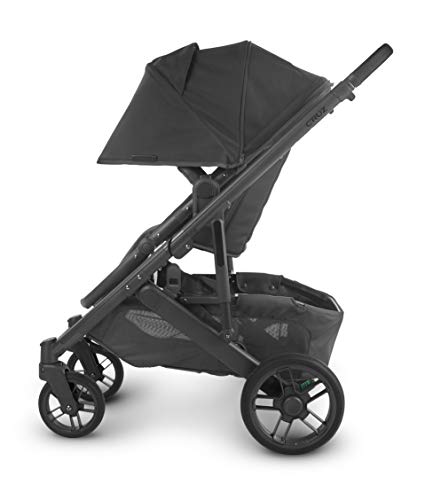 Cruz V2 Stroller - Jake (Charcoal/Carbon/Black Leather) + MESA V2 Infant Car Seat - Jake (Charcoal)