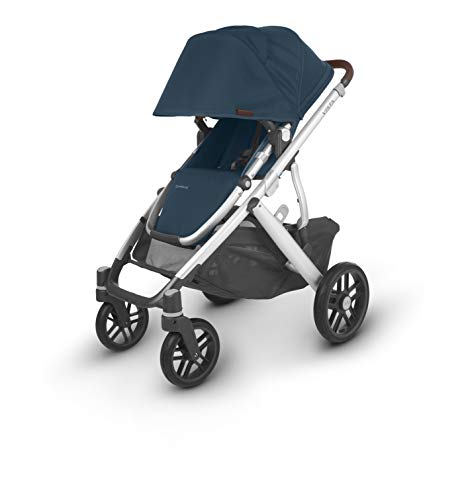 UPPAbaby VISTA V2 Stroller - FINN (deep sea/silver/chestnut leather)