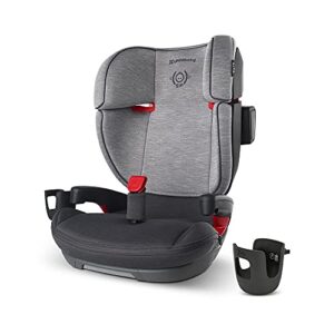 uppababy alta booster seat – morgan (charcoal melange) + extra cup holder for alta