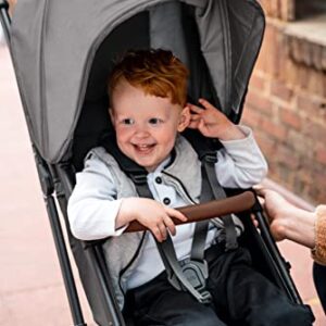 MINU V2 Stroller-Jake (Charcoal/Carbon/Black Leather)+ Travel Bag for MINU and MINU V2