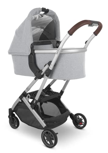 MINU V2 Stroller-Jake (Charcoal/Carbon/Black Leather)+ Adapter for Bassinet/MESA + Bassinet - Jake (Charcoal/Carbon)