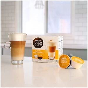 Dolce Gusto Nescafe Coffee Pods, Latte Macchiato, 16 Count (Pack of 3)