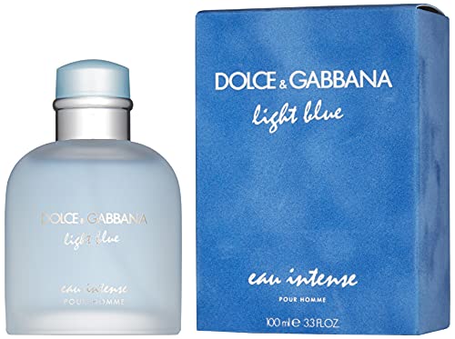 Dolce & Gabbana Light Blue Eau Intense for Men Eau De Parfum Spray, 3.3 Fl Ounce