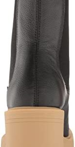 Dolce Vita Women's Coen Fashion Boot, Black Leather H2O, 9