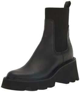 dolce vita women’s hoven fashion boot, black leather h2o, 8.5