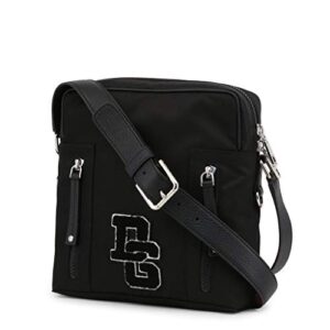 Dolce & Gabbana Unisex Nylon Shoulder Bag with logo Patch Black