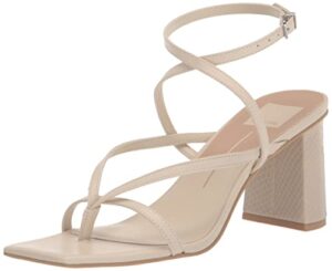 dolce vita women’s paroo heeled sandal, ivory leather, 8