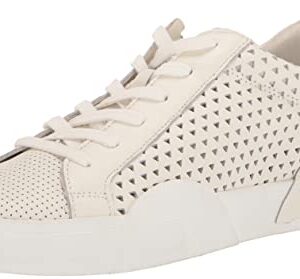 Dolce Vita Women's Zina PERF Sneaker, White Perforated Leather, 6.5