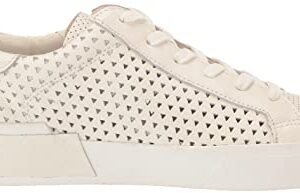 Dolce Vita Women's Zina PERF Sneaker, White Perforated Leather, 6.5