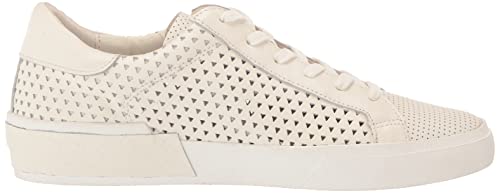 Dolce Vita Women's Zina PERF Sneaker, White Perforated Leather, 6.5