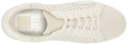 Dolce Vita Women's Zina PERF Sneaker, White Perforated Leather, 6.5