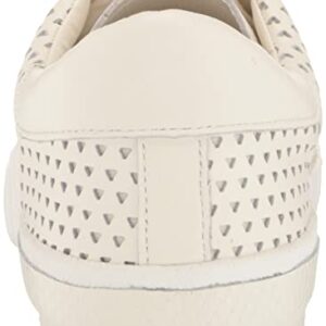 Dolce Vita Women's Zina PERF Sneaker, White Perforated Leather, 6.5