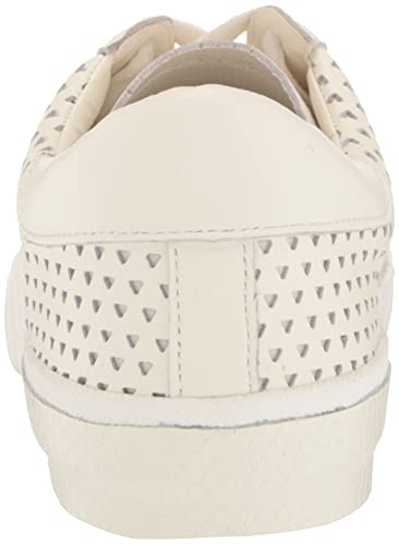 Dolce Vita Women's Zina PERF Sneaker, White Perforated Leather, 6.5