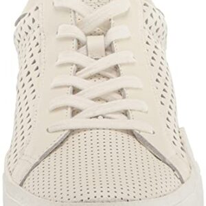 Dolce Vita Women's Zina PERF Sneaker, White Perforated Leather, 6.5