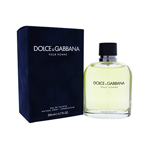 Dolce and Gabbana Eau de Toilette Spray for Men, 6.7 Ounce (Pack of 2)