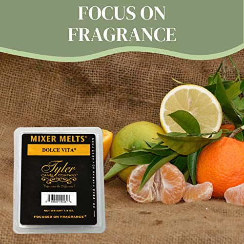 Worldwide Nutrition Tyler Candle Company Dolce Vita Scent Wax Melts - Soy Wax Scented Mixer Melts with Essential Oils for Wax Warmer - Pack of 4, 6 Bars per Melt Multi Purpose Key Chain