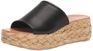 dolce vita women’s pablos sandal, black leather, 8