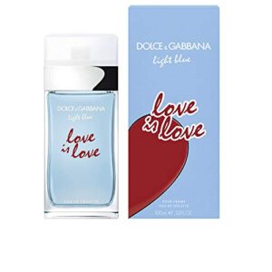 dolce & gabbana light blue love is love for women eau de toilette spray 100ml/3.3oz ((new 2020 launch)