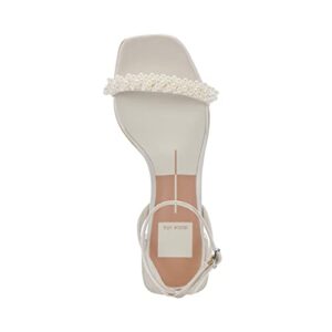 Dolce Vita womens Zalima LOW BLOCK HEEL, Vanilla Pearls, 7 US