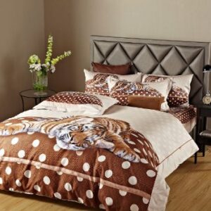 Dolce Mela DM485T 4-Piece Luxury Duvet Cover Set, Twin, Multi