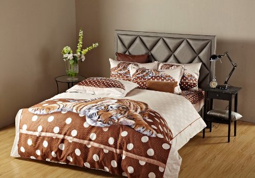 Dolce Mela DM485T 4-Piece Luxury Duvet Cover Set, Twin, Multi