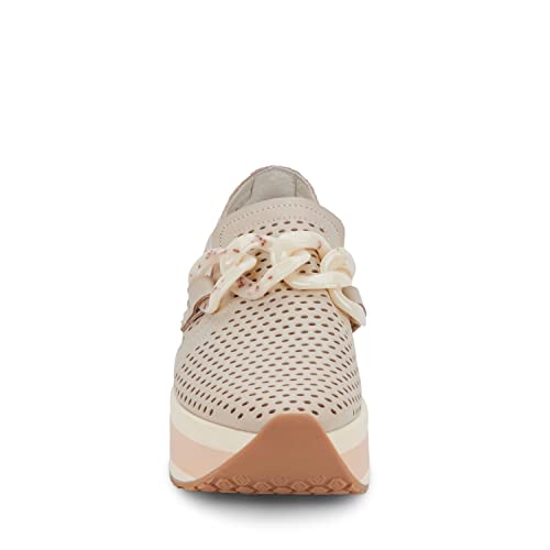 Dolce Vita Women's JHENEE PERF Sneaker, Sand Nubuck, 6.5