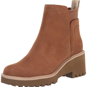 Dolce Vita Women's Huey Fashion Boot, Brown Suede H2O, 7.5