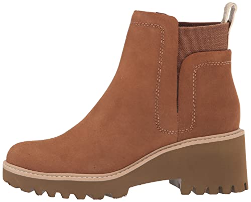 Dolce Vita Women's Huey Fashion Boot, Brown Suede H2O, 7.5