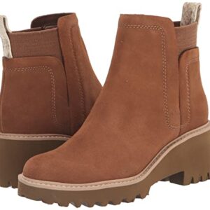 Dolce Vita Women's Huey Fashion Boot, Brown Suede H2O, 7.5