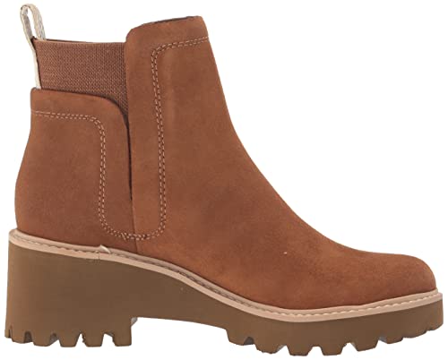 Dolce Vita Women's Huey Fashion Boot, Brown Suede H2O, 7.5