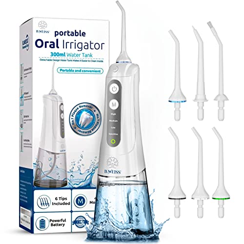 Water Flosser Teeth Cleaner-Full Oral Care Kit, Rechargeable Water Jet for Your Teeth, Ideal for Adults & Kids, for Home and Travel