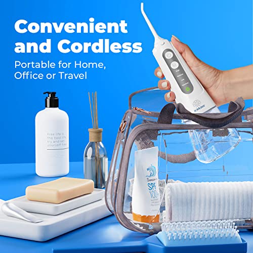 Water Flosser Teeth Cleaner-Full Oral Care Kit, Rechargeable Water Jet for Your Teeth, Ideal for Adults & Kids, for Home and Travel