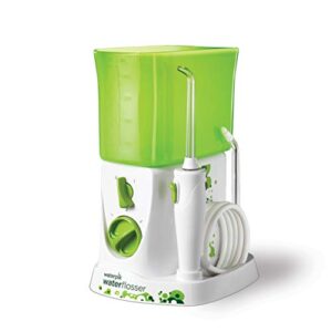 waterpik water flosser for kids, countertop water flosser for children and braces, wp-260, green