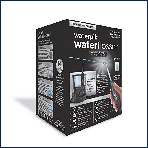 Waterpik Aquarius Professional Water Flosser Designer Series, Black, WP 672