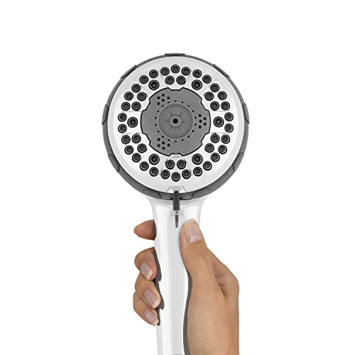 Waterpik Power Spray Dual 2-in-1 Shower System With Rain Shower Head and 8-Mode Hand Held Shower Head, Chrome VIC-133E-NSP-853E