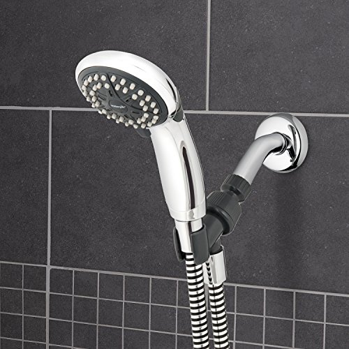 Waterpik Handheld Shower Head Eco Flow Low Flow Water Saving Shower 1.6 GPM, 4 Spray Modes, DIY Easy Installation, Chrome Finish, VBE-453