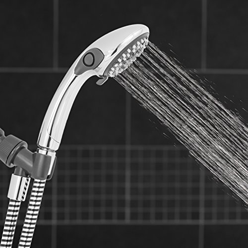 Waterpik Handheld Shower Head Eco Flow Low Flow Water Saving Shower 1.6 GPM, 4 Spray Modes, DIY Easy Installation, Chrome Finish, VBE-453