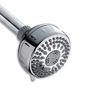 waterpik shower head power spray 5-mode, 1.8 gpm, chrome, trs-523e