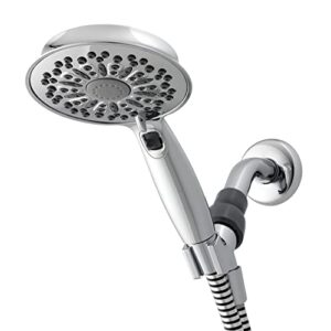 Waterpik High Pressure Hand Held Shower Head With Hose, Power Spray 6-Mode, Chrome VHX-663E