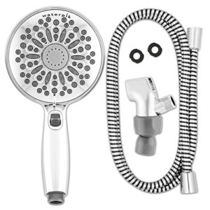 Waterpik High Pressure Hand Held Shower Head With Hose, Power Spray 6-Mode, Chrome VHX-663E