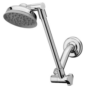 waterpik adjustable arm rainfall+ rain shower head, chrome