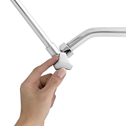 Waterpik Adjustable Arm Rainfall+ Rain Shower Head, Chrome