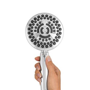 Waterpik Torrent 9-Spray 4.5 in. Handheld Shower in Chrome