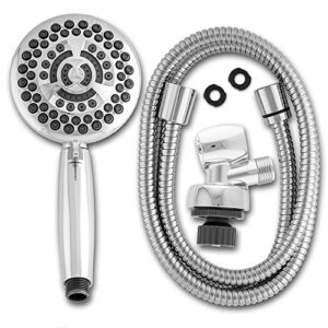 Waterpik Torrent 9-Spray 4.5 in. Handheld Shower in Chrome